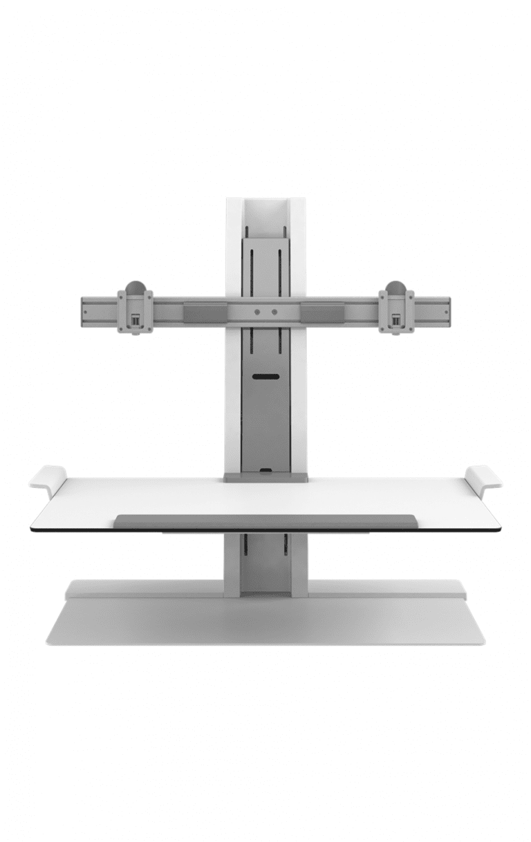 Buy Humanscale QuickStand - Dual Wide Crossbar In White