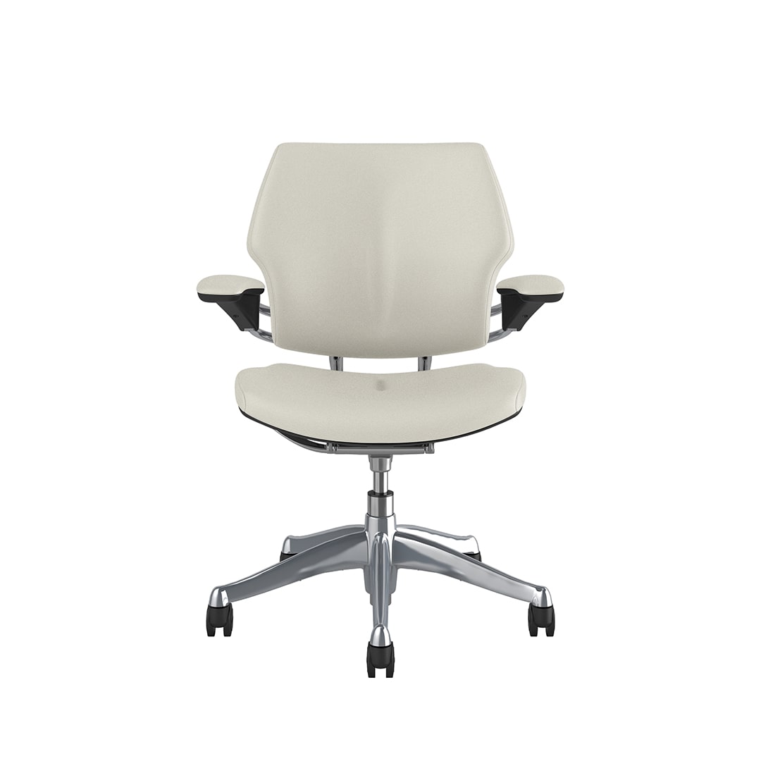Buy Freedom Task Chair: Polished Aluminium, Ticino Leather